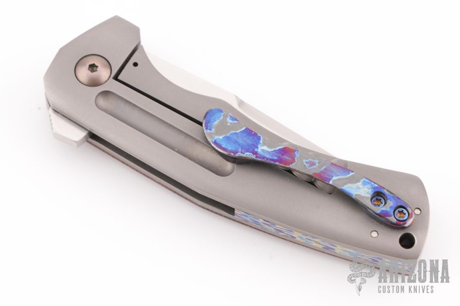 Narwhal - ZircuTi Clip and MokuTi Backspacer - Arizona Custom Knives