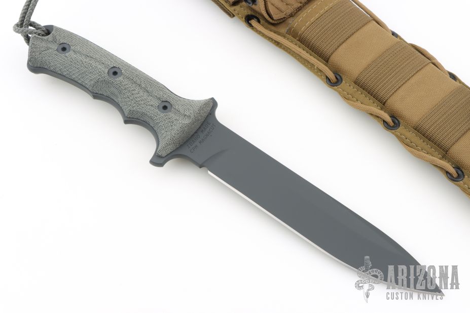 Green Beret 7" - Black MagnaCut - Arizona Custom Knives