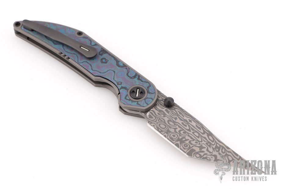 Bikkhu - Damasteel & Black Timascus #0117 - Arizona Custom Knives