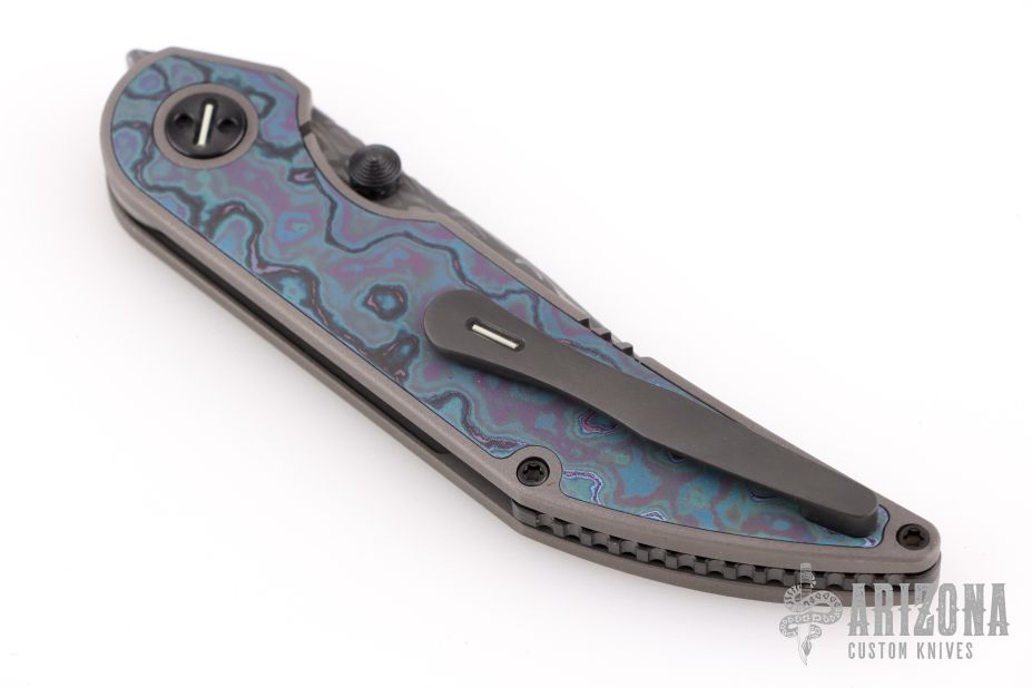 Bikkhu - Damasteel & Black Timascus #0117 - Arizona Custom Knives