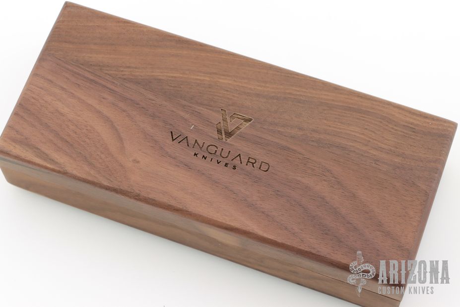 Nakiri Folding Knife Black DLC Titanium & Timascus Handle Semi-Mirror ...