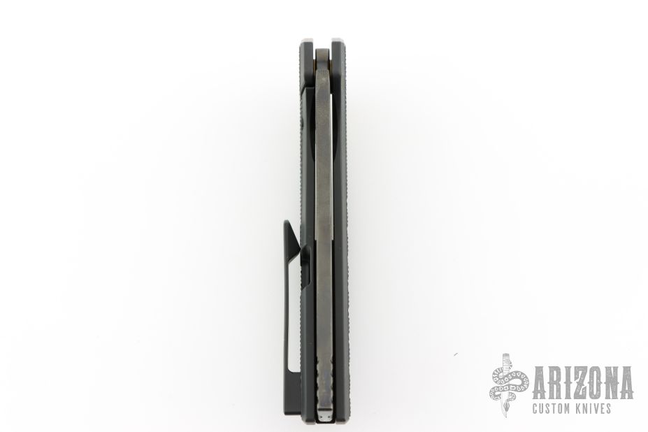 Nakiri Folding Knife Black DLC Titanium & Timascus Handle Semi-Mirror ...