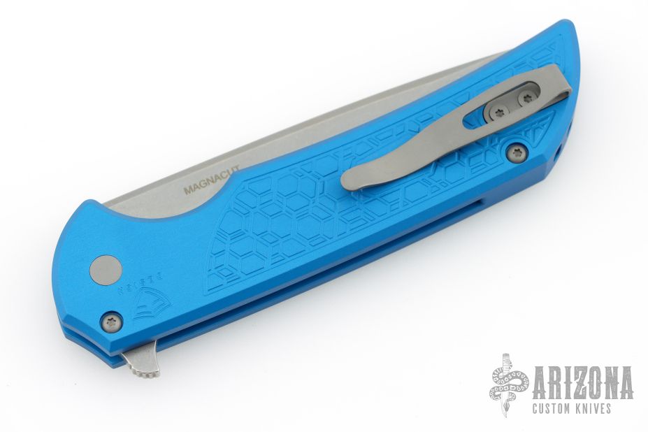 MX105-Blue-Gridlock Mordax - Arizona Custom Knives