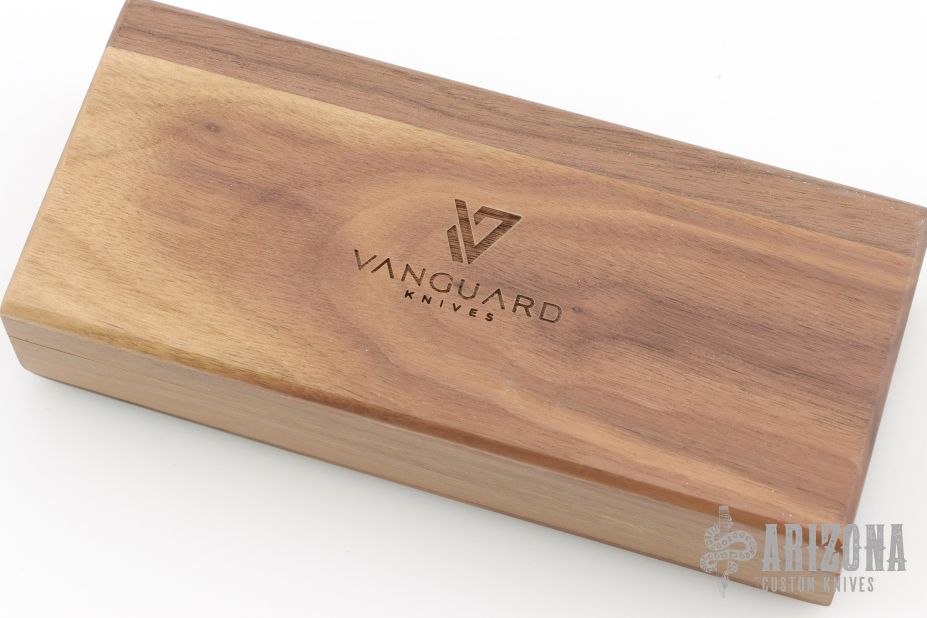 Nakiri Folding Knife Titanium & Timascus Handle Semi-Mirror - Arizona ...