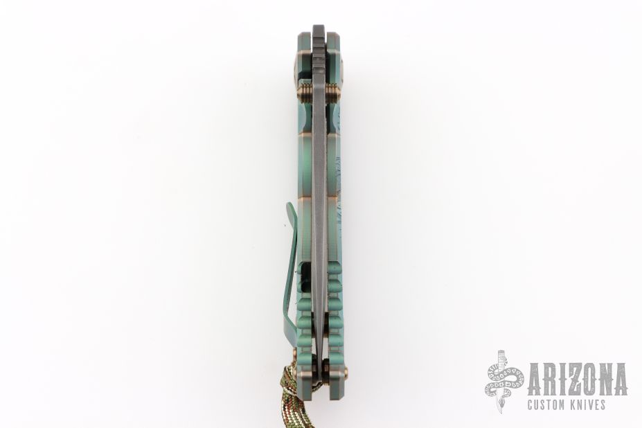 Harsey Folder - Damascus Plague Doctor - Arizona Custom Knives