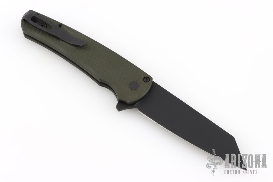 5236-Green Malibu Flipper Dragon Scale Reverse Tanto - Arizona Custom ...