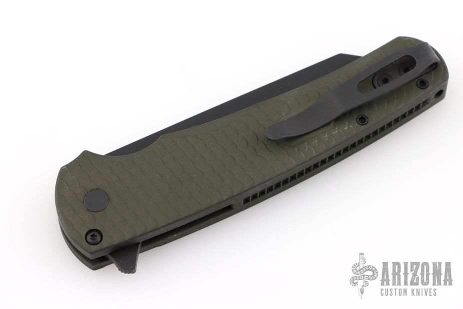5236-Green Malibu Flipper Dragon Scale Reverse Tanto - Arizona Custom ...