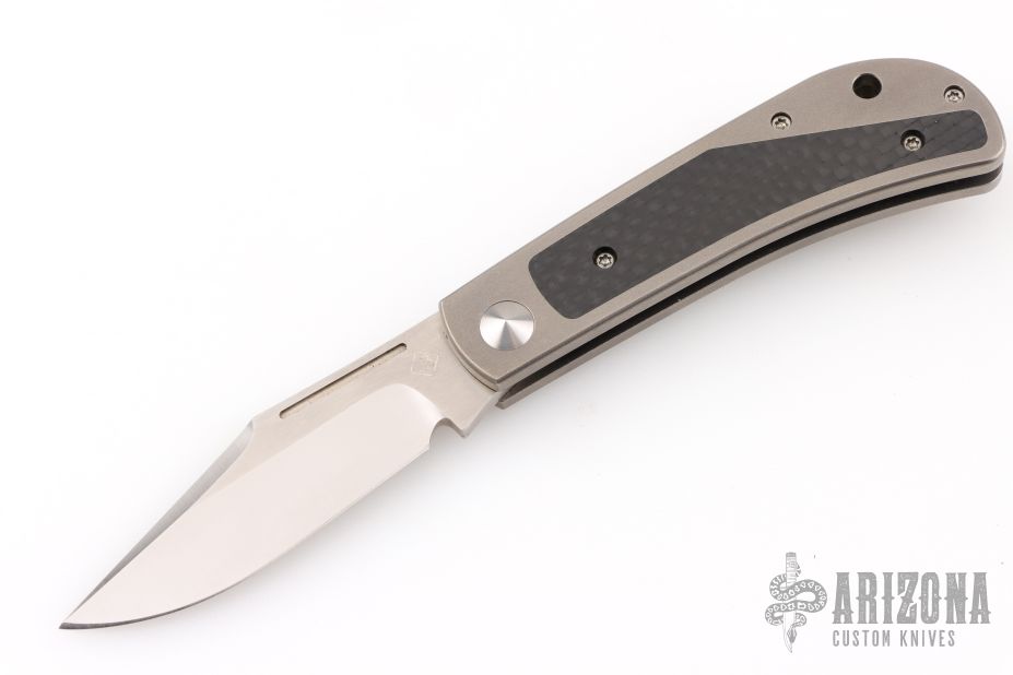 Rebel Slipjoint - Carbon Fiber Inlay - Arizona Custom Knives