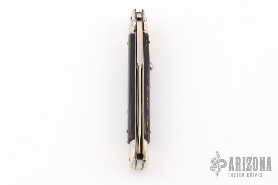 11" Swivel Bolster Auto - Buffalo Horn - Arizona Custom Knives