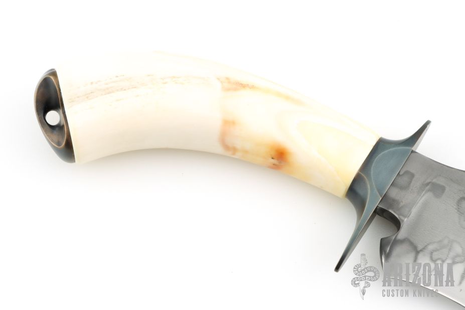 Personal Fighting Bowie - Warthog Tusk - Arizona Custom Knives