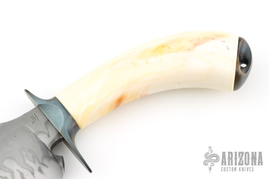 Personal Fighting Bowie - Warthog Tusk - Arizona Custom Knives