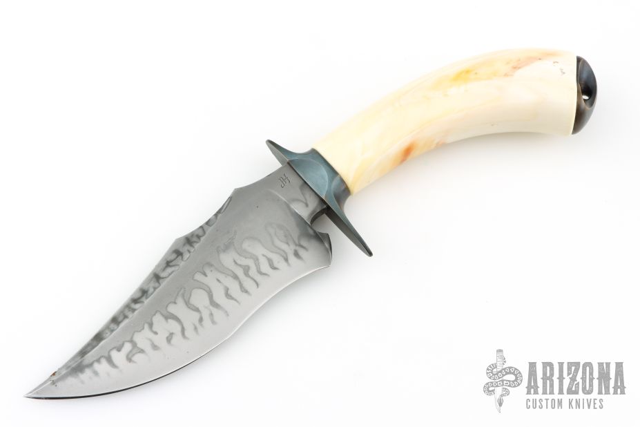 Personal Fighting Bowie - Warthog Tusk - Arizona Custom Knives