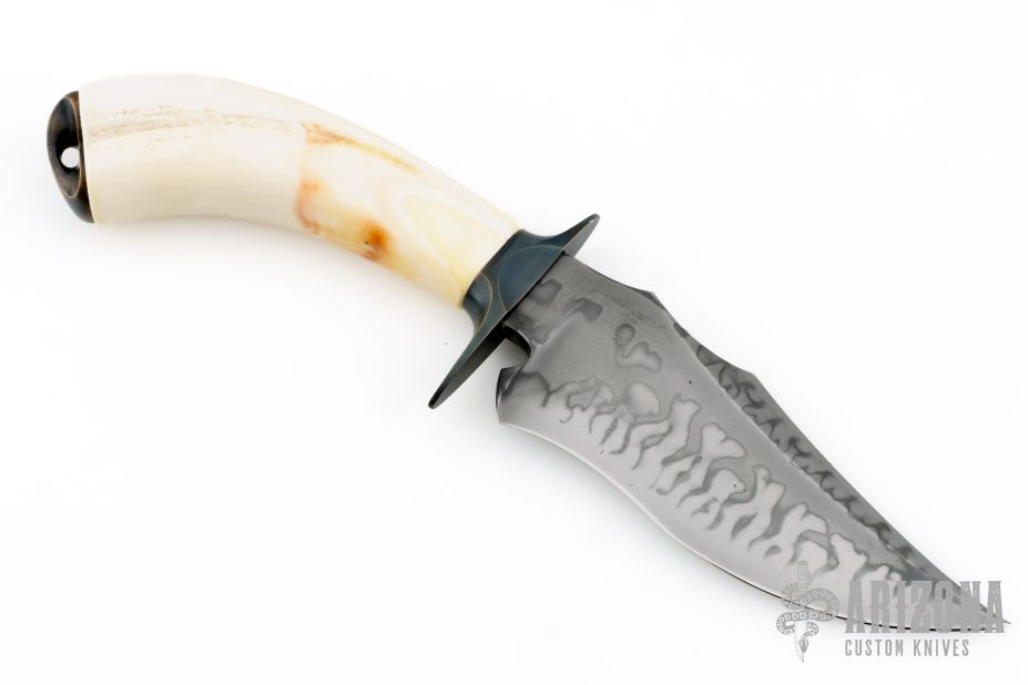 Personal Fighting Bowie - Warthog Tusk - Arizona Custom Knives