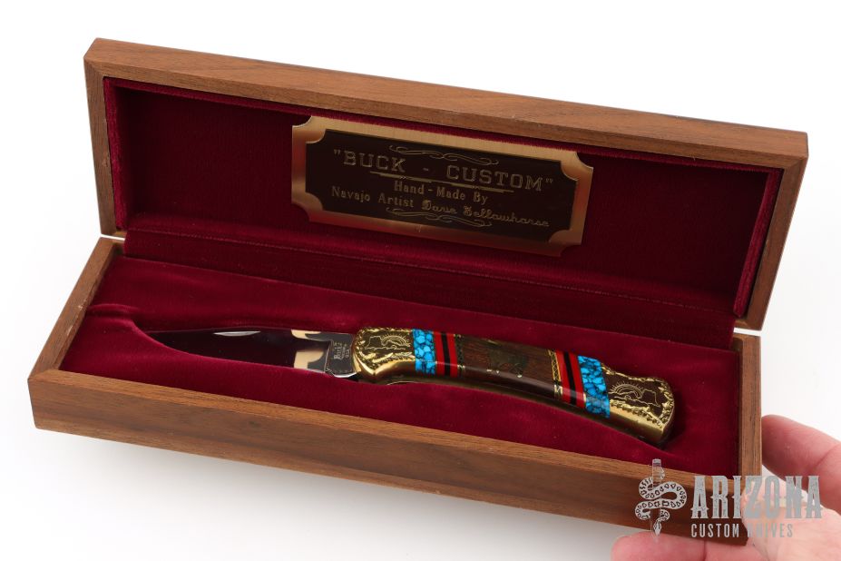Custom 112 Buck Lockback - Coyote - Arizona Custom Knives