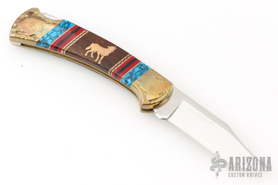 Custom 112 Buck Lockback - Buffalo - Arizona Custom Knives