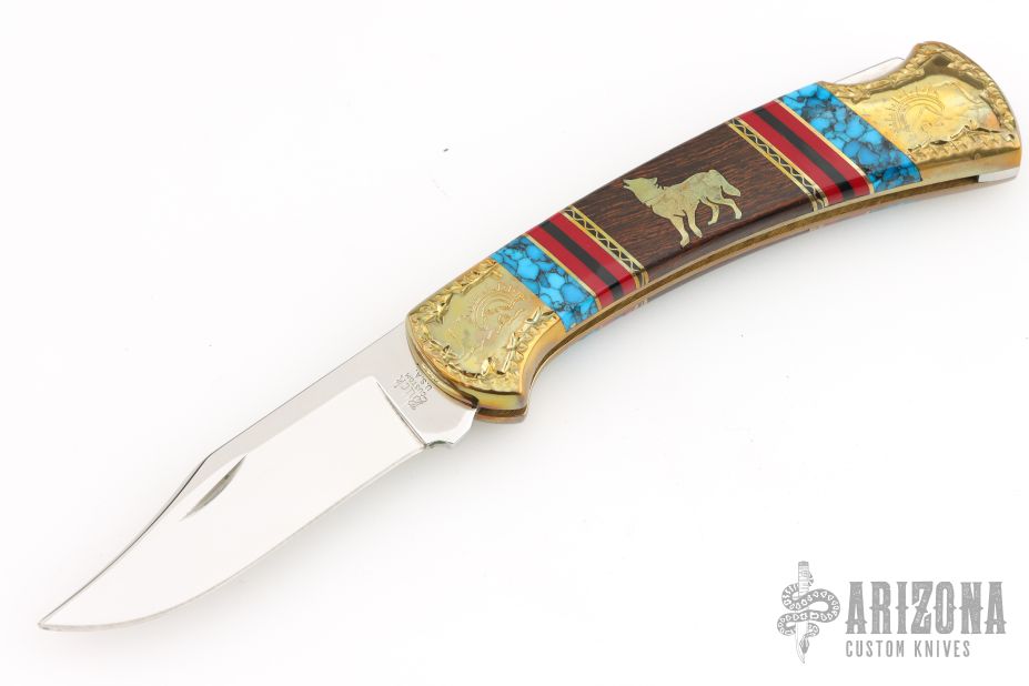 Custom 112 Buck Lockback - Buffalo - Arizona Custom Knives