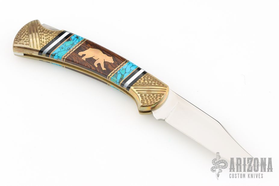 Custom 112 Buck Lockback - Bear - Arizona Custom Knives
