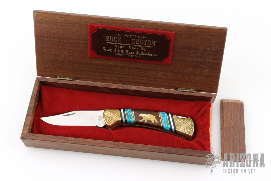 Custom 112 Buck Lockback - Bear - Arizona Custom Knives