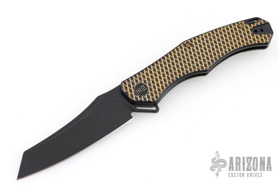 22010G-3 RekkeR - Frame Lock Golden & Black Titanium Black CPM 20CV ...