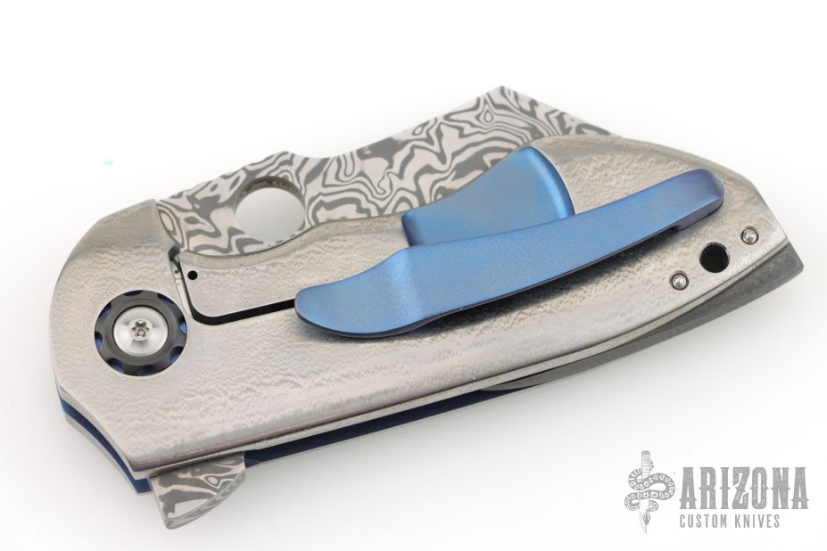 Mini Dao - Damascus - Arizona Custom Knives