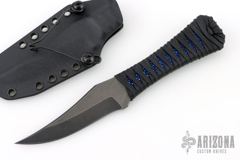 Pocket Bowie XL-Wrap/Stingray/Menuki - Arizona Custom Knives