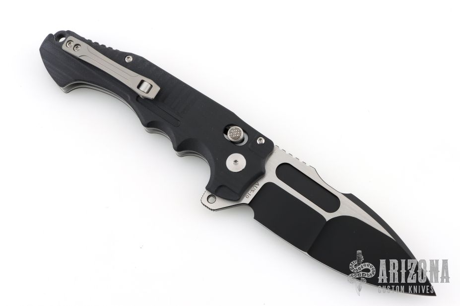 Bull Shark Bar Lock Knife Black G-10 - Arizona Custom Knives
