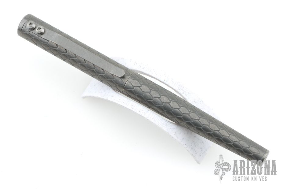 Mark22 Engraved Titanium - Dragon - Arizona Custom Knives