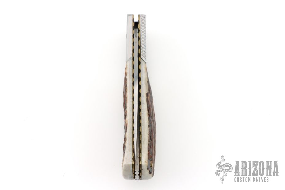 Engraved Bolster Release Auto - Arizona Custom Knives