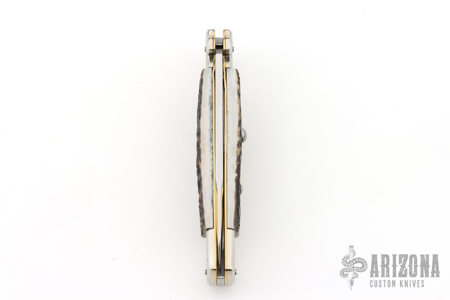 9" Maltese Stiletto Auto - Stag - Arizona Custom Knives
