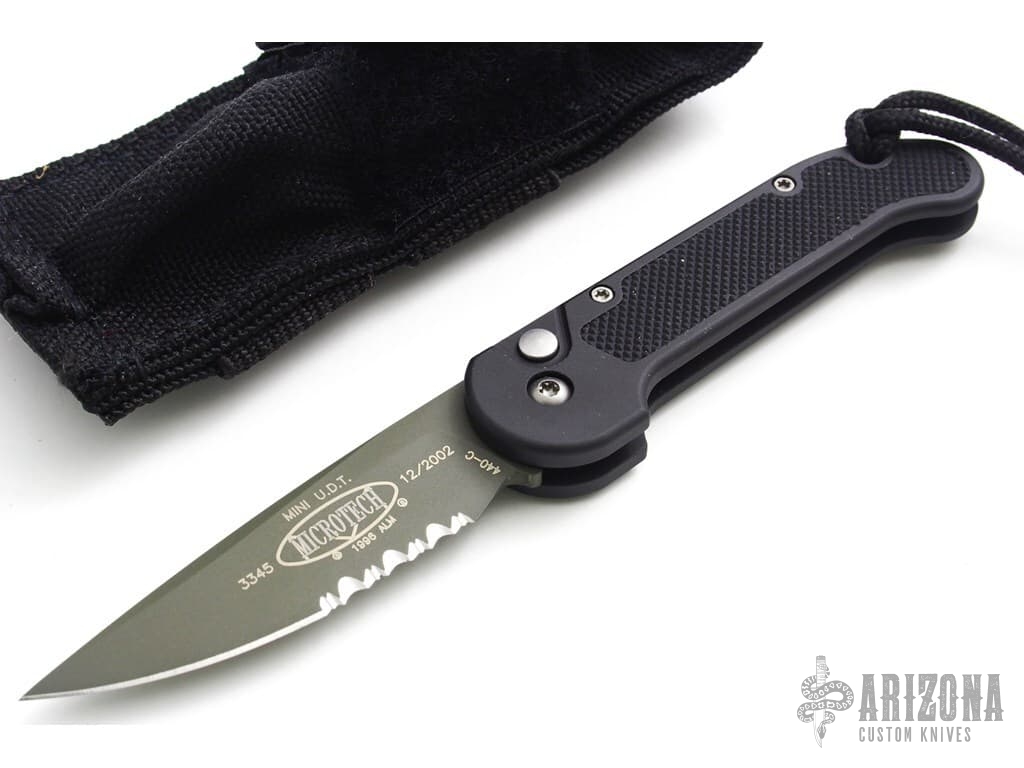 Mini UDT - serrated-by--Microtech Knives - Arizona Custom Knives