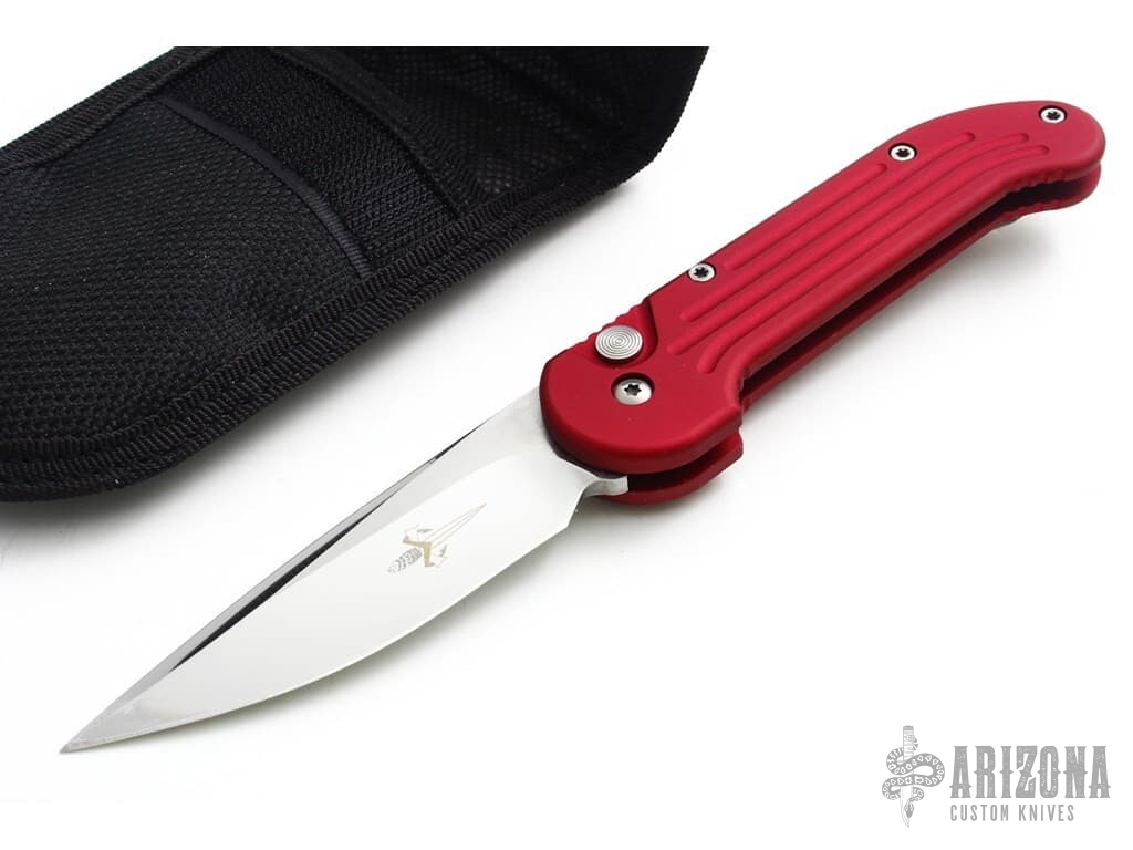 Custom Red UMS by Microtech - Arizona Custom Knives