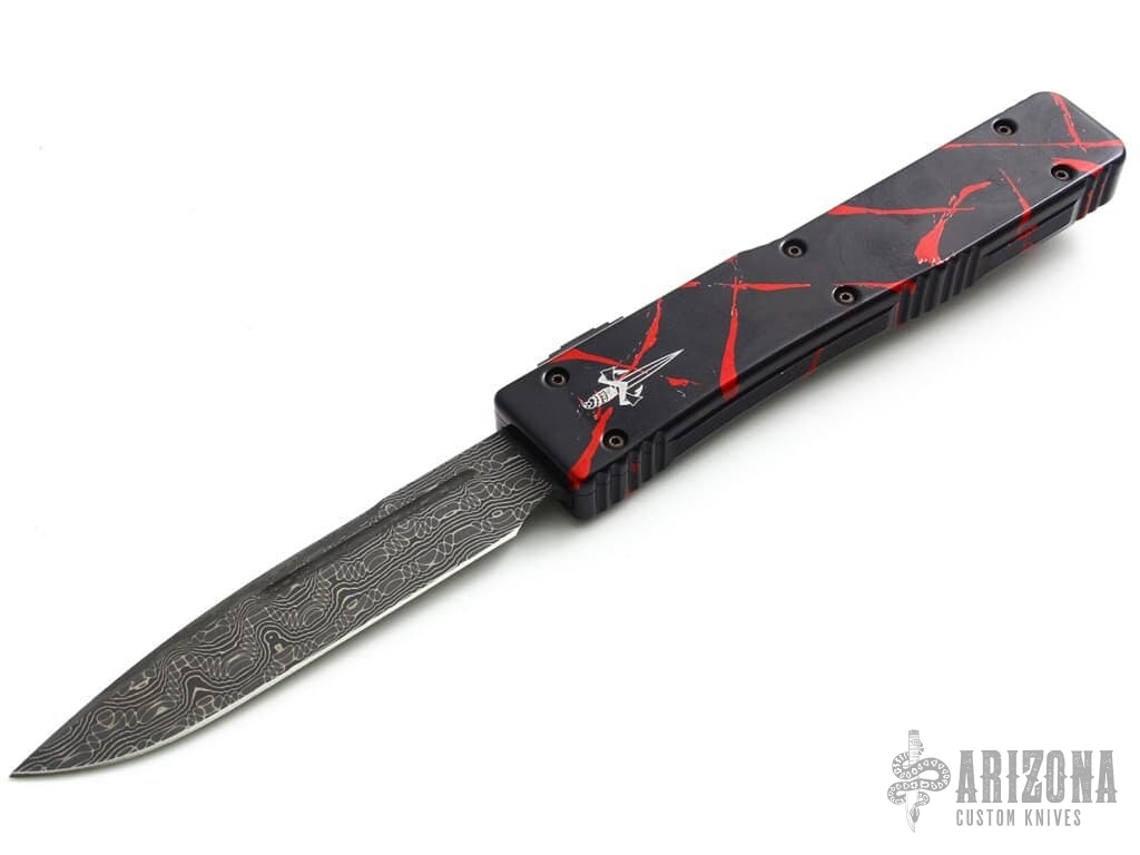 Custom Damascus Ultratech by Microtech - Arizona Custom Knives