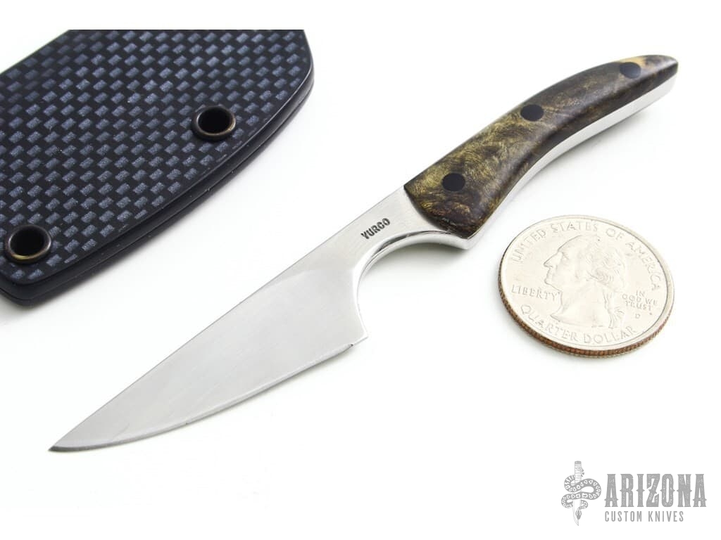 Burl Neck Knife by Mickey Yurco | Arizona Custom Knives