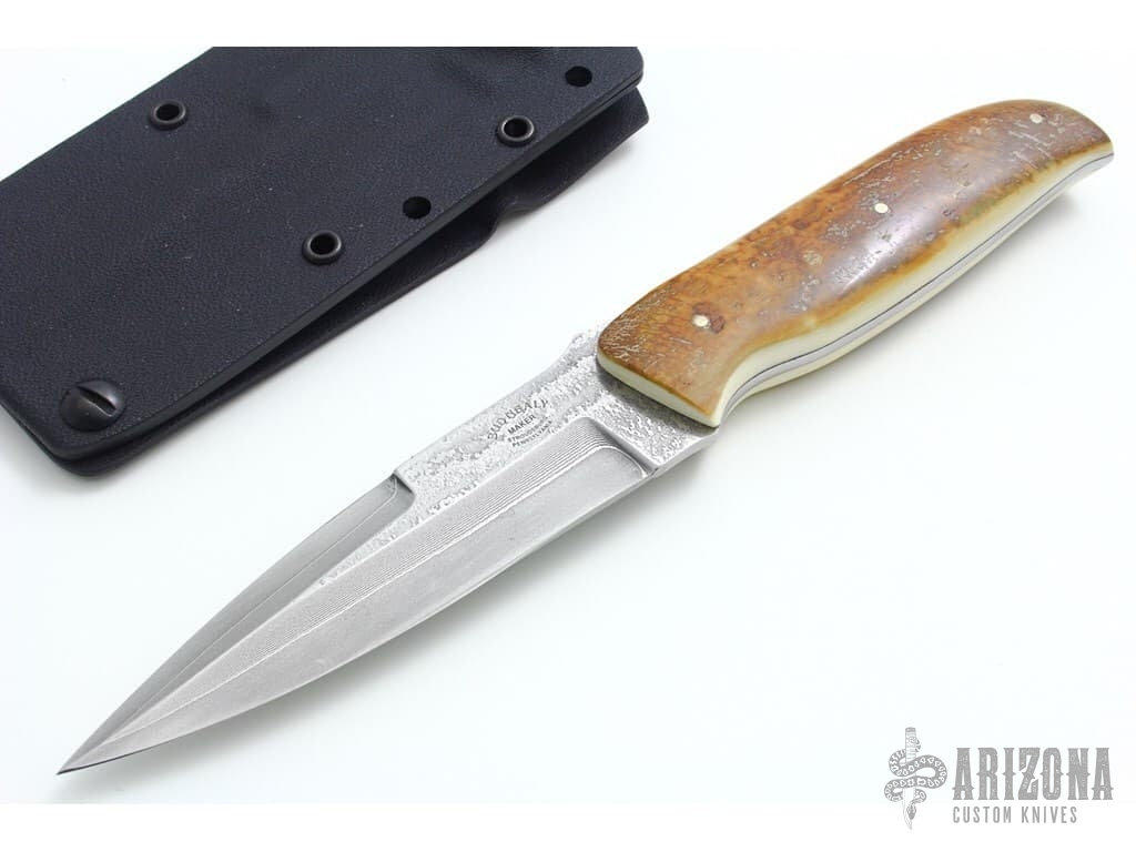 Mammoth and Damascus Cave Bear II by Bud Nealy - Arizona Custom Knives