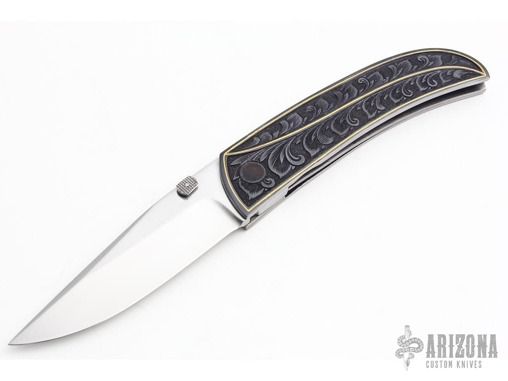 Model 4 Engraved by Kit Carson Knives | Arizona Custom Knives