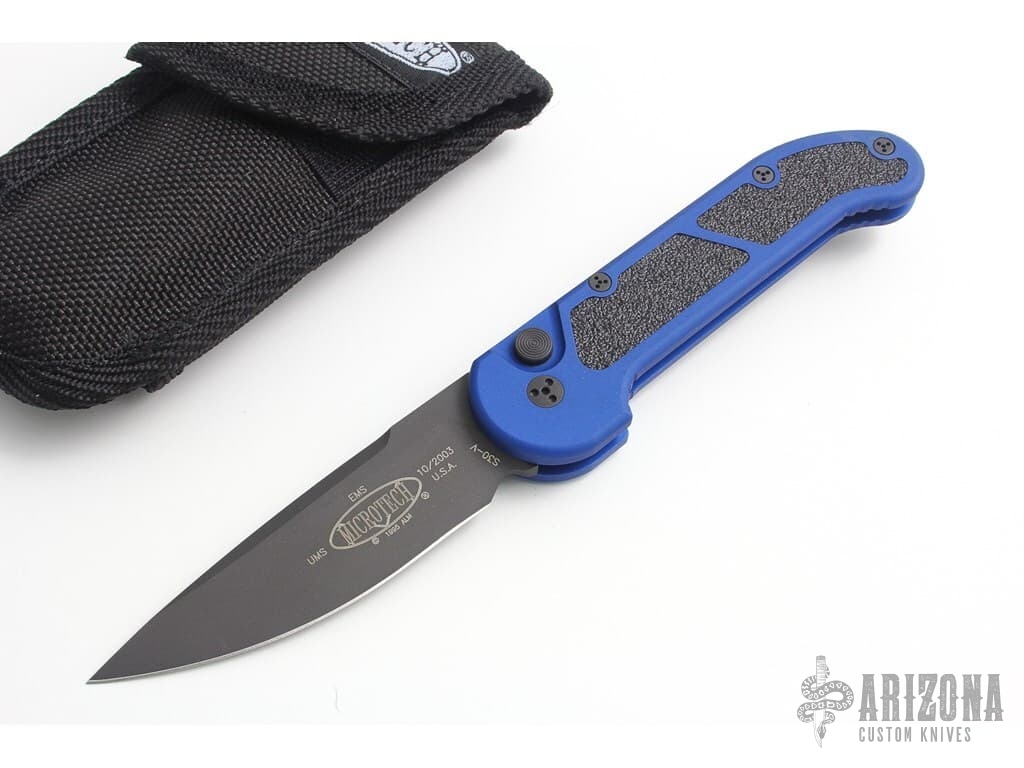 Blue UMS EMS by Microtech Knives - Arizona Custom Knives