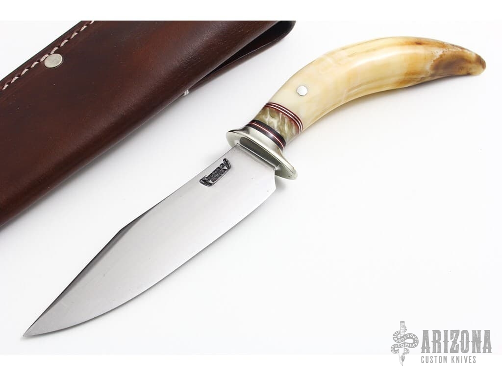 Hippo Tooth Bird and Trout by James Behring Jr - Arizona Custom Knives