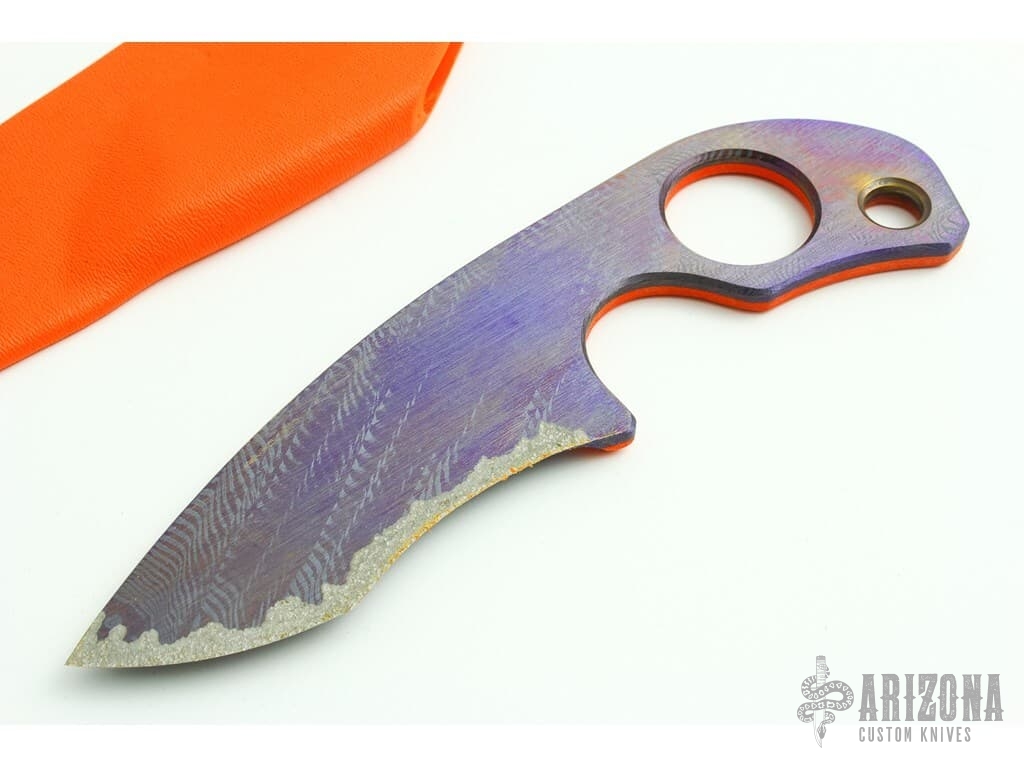 Orange Recurve Fixed by Warren Thomas Knives - Arizona Custom Knives