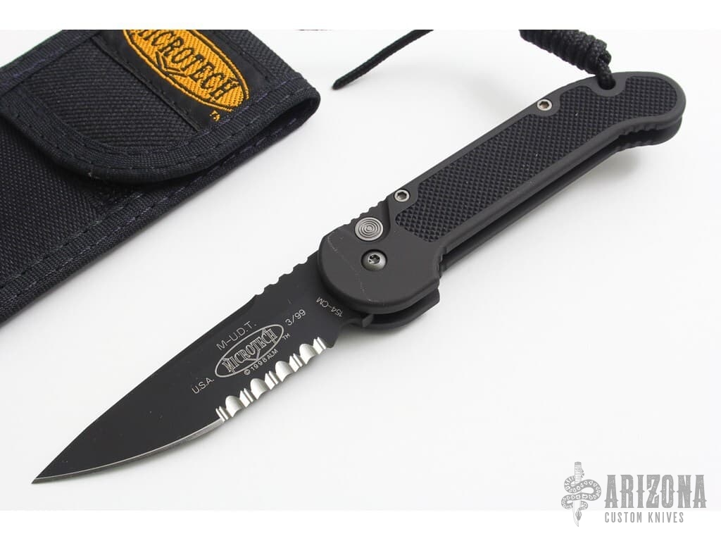 M-UDT Black Serrated 1999 by Microtech knives - Arizona Custom Knives