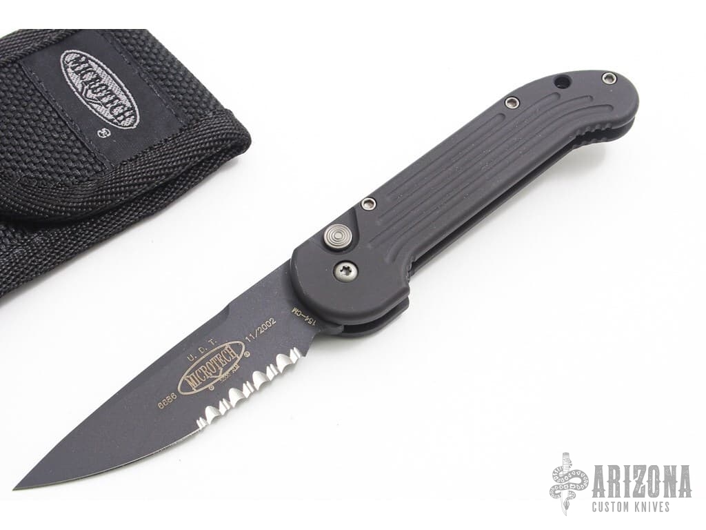 UDT Black Serrated #6686 by Microtech Knives - Arizona Custom Knives