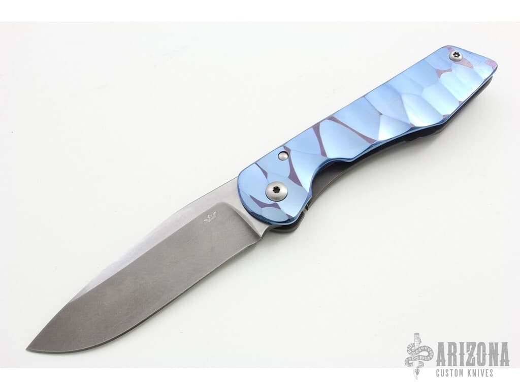 Drop Point Pocket Knife #2 by Jurgen Schanz - Arizona Custom Knives