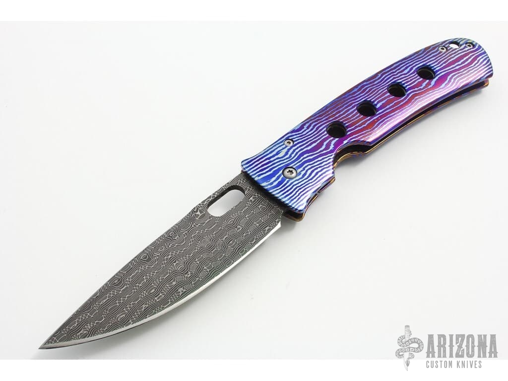 Timascus and Damascus TNT by Tom Mayo Knives | Arizona Custom Knives