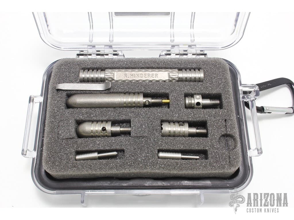 Modular Kubaton Pen Deluxe Set - Tumbled - Arizona Custom Knives