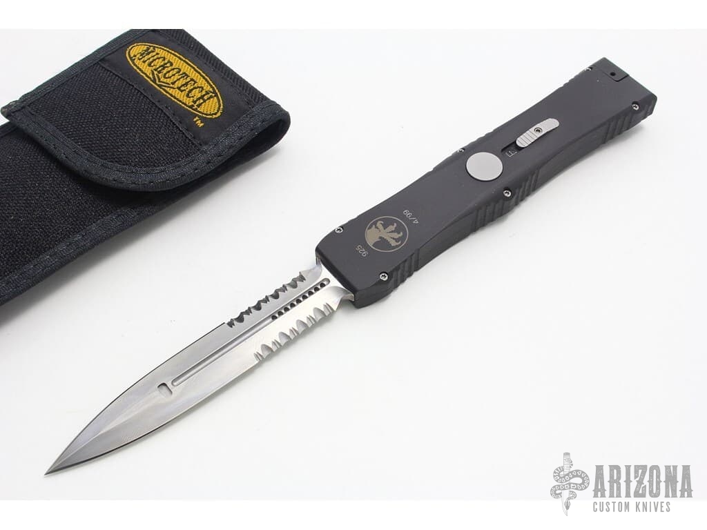 Nemesis III Satin Serrated #925 by Microtech Knives - Arizona Custom Knives
