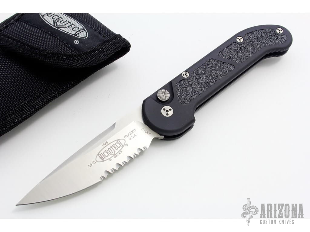 UMS Satin Serrated #0915 05/2003 by Microtech - Arizona Custom Knives