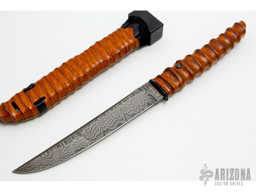 MSC Damascus Short Sword - Arizona Custom Knives