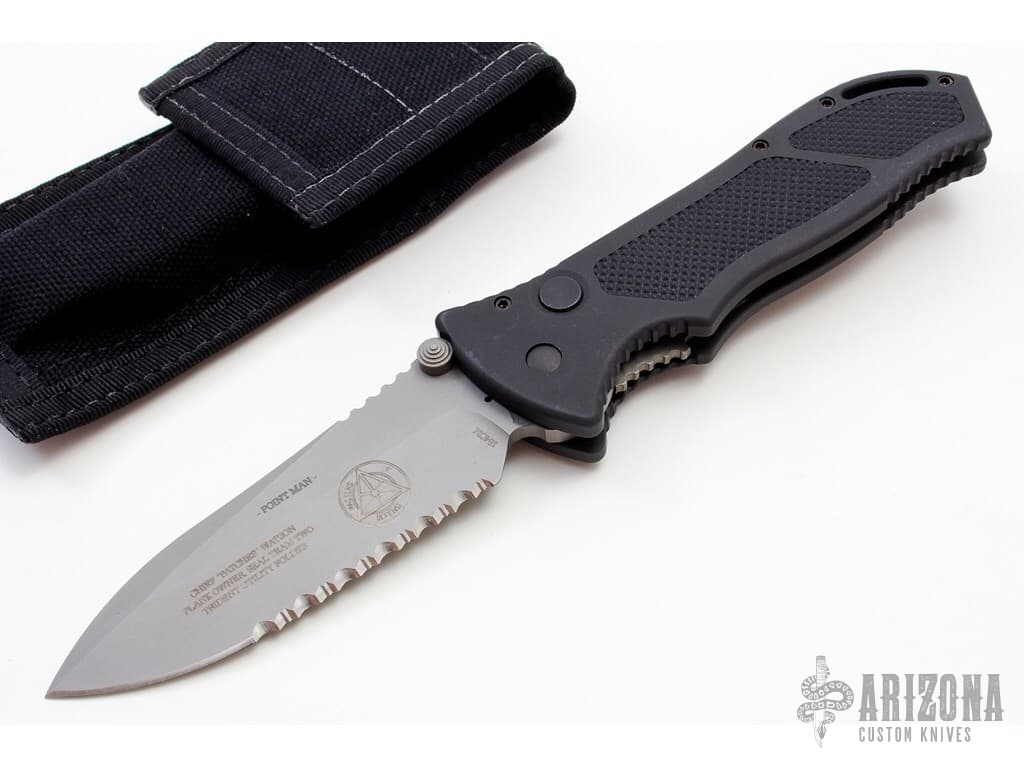 Watson "Trident" Serrated Auto - Arizona Custom Knives