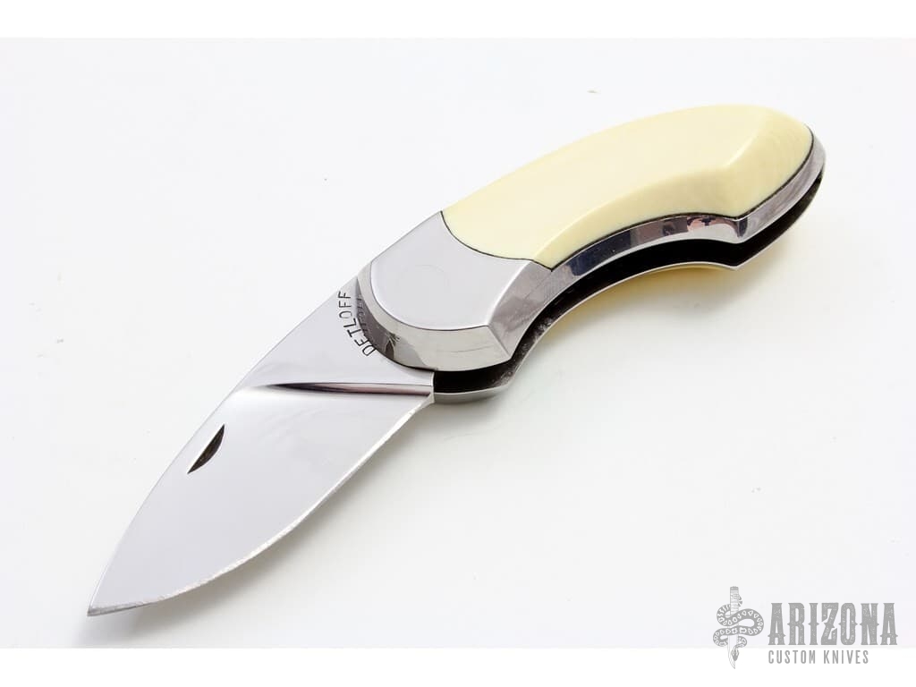 Ivory Mid Lock - Arizona Custom Knives