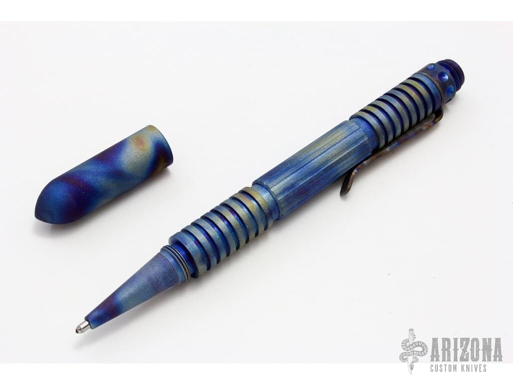 Titanium Extreme Duty Modular Pen - Flamed - Arizona Custom Knives