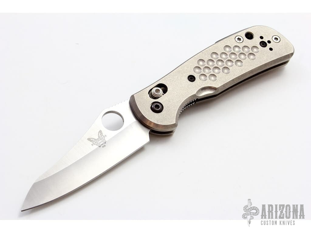 555 Mini-Griptilian w/ Kevin Wilkens Custom Handle - Arizona Custom Knives